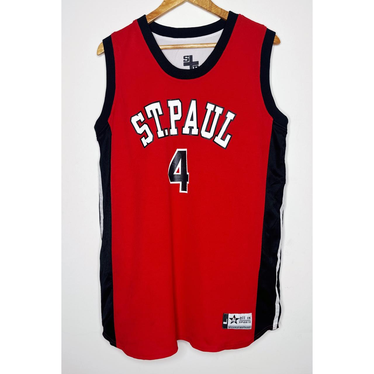 ALL IN SPORTS ST.PAUL NO 4 REVERSIBLE SIZE-L BASKETBALL JERSEYS ...
